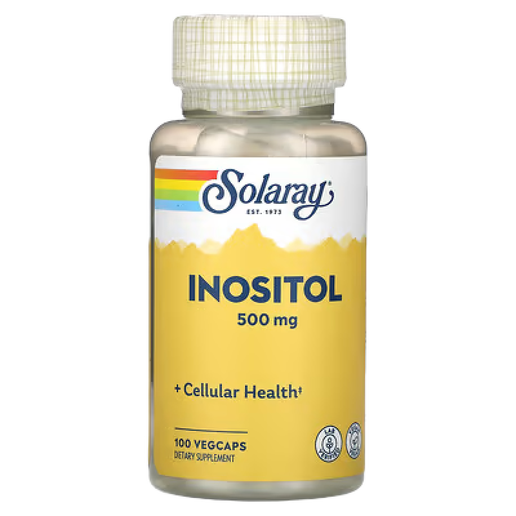 Solaray - Inositol - 500 mg - 100 VCaps – Akron Nutrition Center