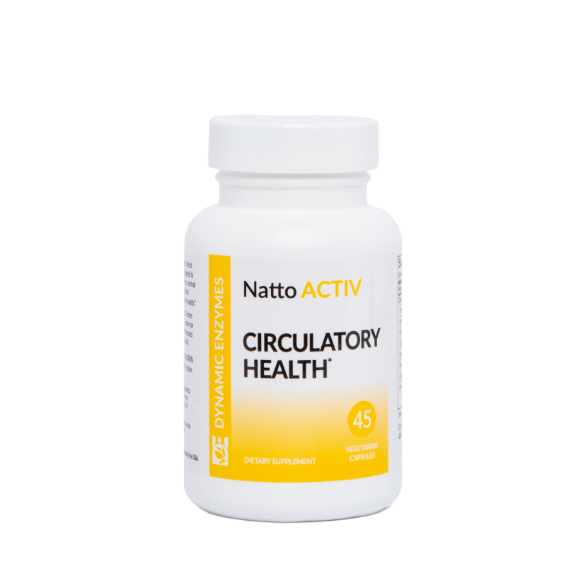 Dynamic Enzymes - Natto Activ - Circulatory Health - 45 Vcaps – Akron ...